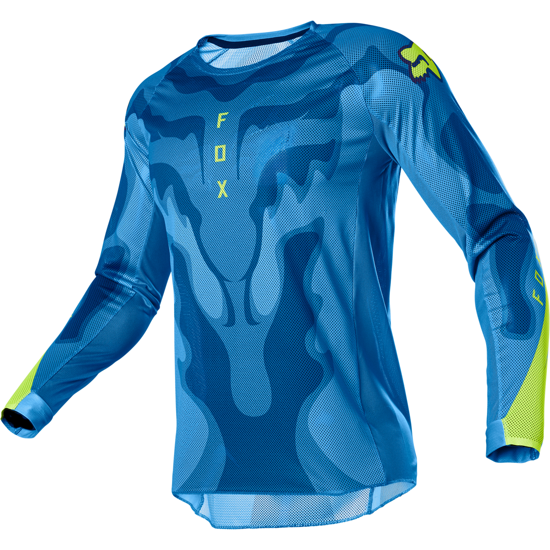 Fox Airline Exo Motocross Jersey (Blue/Yellow) – GO-MX